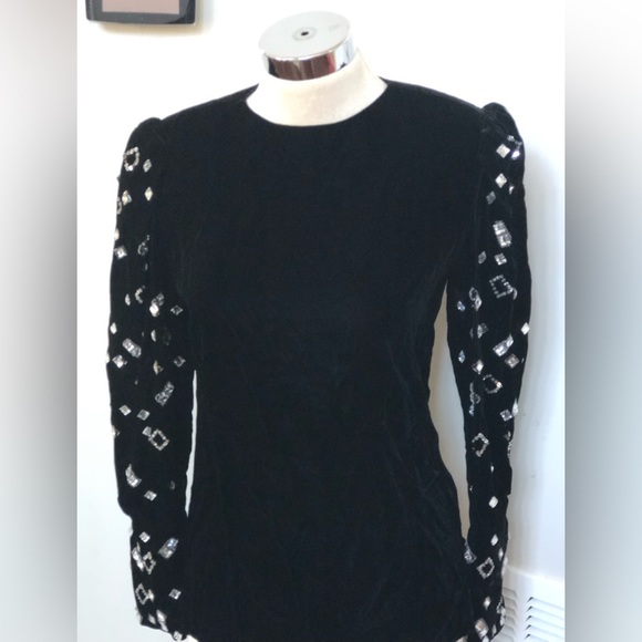Vintage | Tops | Vintage Argentine Bejeweled Top | Poshmark